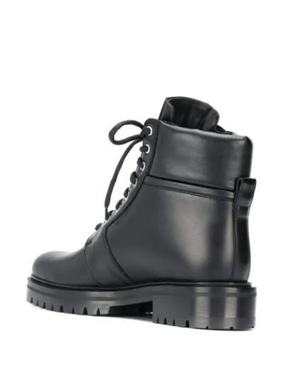 Balmain Ranger Boot Combat Boots In Black Leather | ModeSens