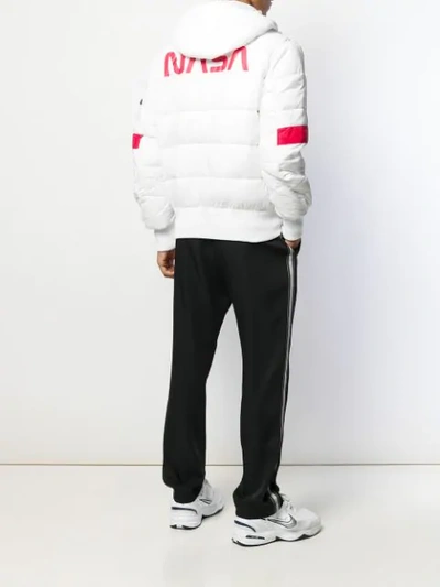 Alpha Industries Nasa Puffer Jacket In White | ModeSens