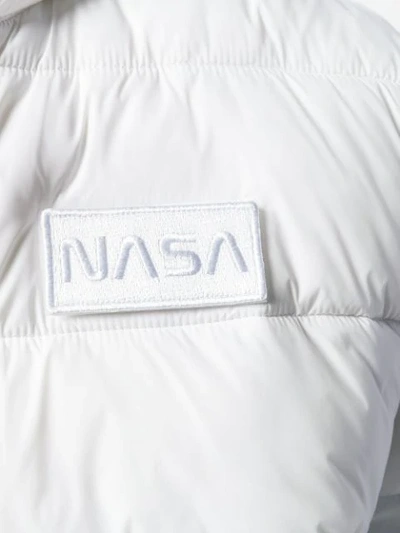 Alpha Industries Nasa Puffer Jacket In White | ModeSens