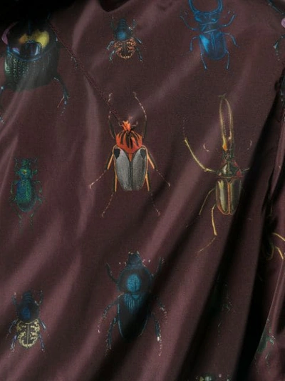 Alexander Mcqueen Insects Print Bomber Jacket In Red | ModeSens