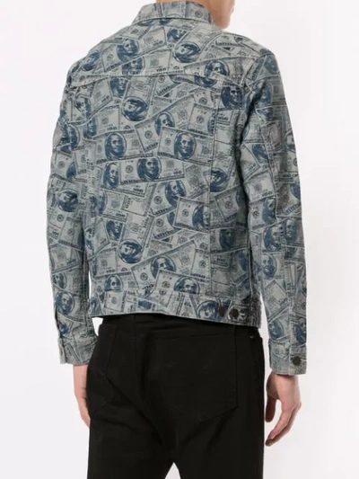 Supreme 100 Dollar Bill Trucker Jacket In Blue | ModeSens