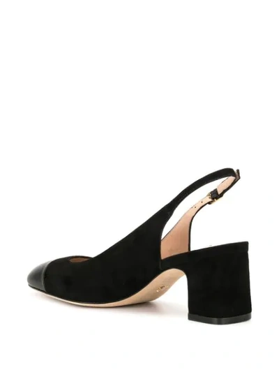 Stuart Weitzman Womens Loraina Block Heel Slingback Pumps In Black