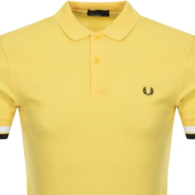 Fred Perry Bold Cuff Polo T Shirt Yellow | ModeSens
