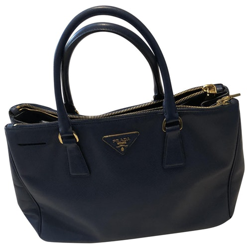 Prada Leather Handbag Blue's | semashow.com