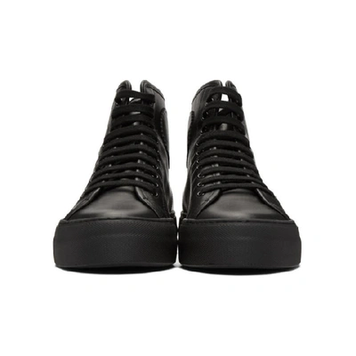 Common Projects Tournament High-top Leather Flatform Trainers In Black ...