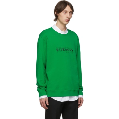 Givenchy Green Logo Sweatshirt | ModeSens