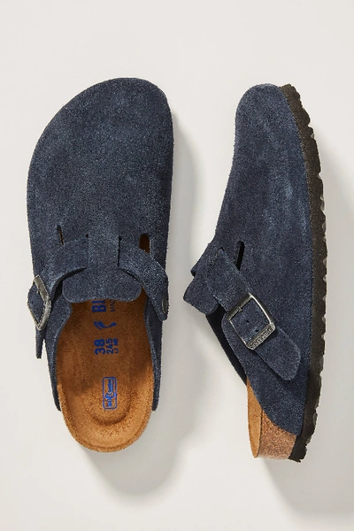 Birkenstock Boston Clogs In Blue | ModeSens