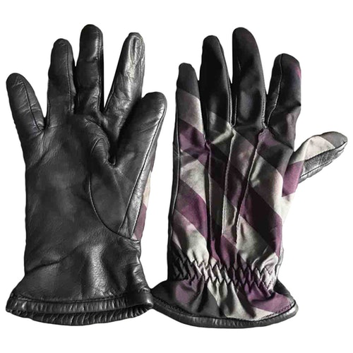Burberry gloves mens purple store