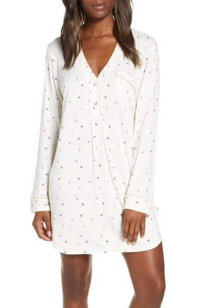 Ugg Henning Henley Sleep Shirt In Ivory Floral ModeSens