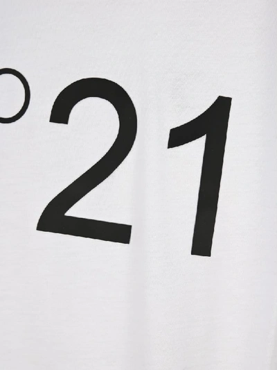 N°21 N21 Logo T-shirt In White | ModeSens