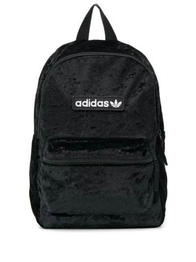 Adidas Originals Velvet Logo Backpack In Black | ModeSens