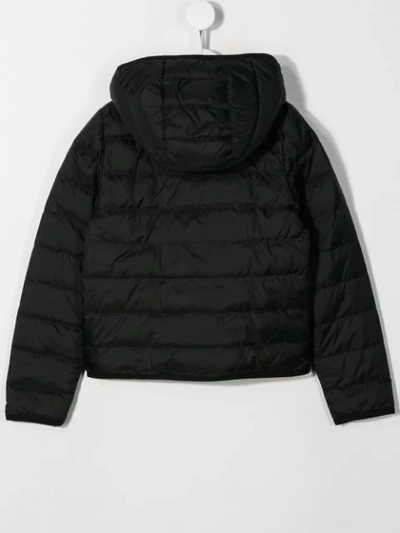 Hugo Boss Kids' Reversible Logo Band Puffer Jacket In Black | ModeSens