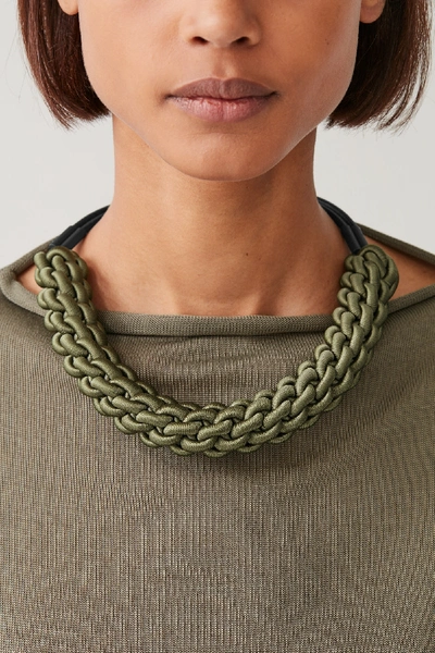 Cos Short Rope Necklace In Green | ModeSens