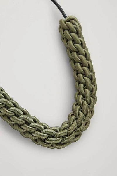 Cos Short Rope Necklace In Green | ModeSens