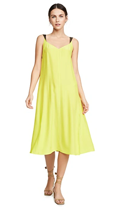 Rag & Bone Rag And Bone Green Silk Colette Slip Dress In Lime Green ...
