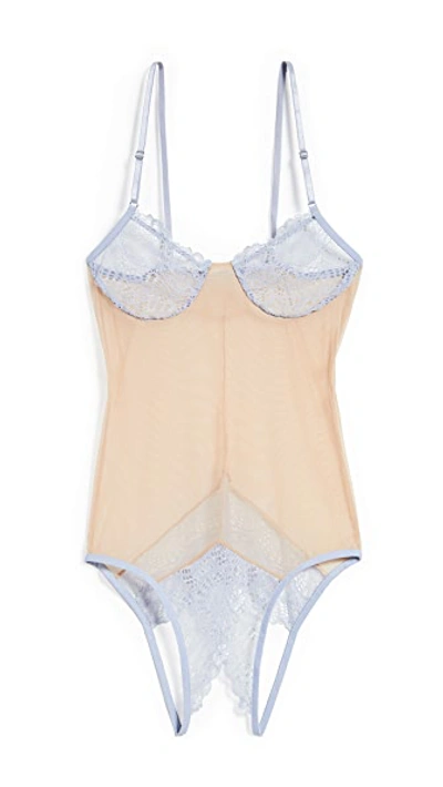 Only Hearts Whisper Sweet Nothings Coucou Bodysuit In Buff Powder