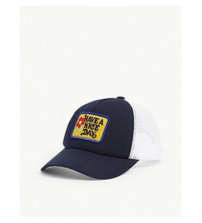 Sandro Nice Day Cotton Baseball Cap In Blue | ModeSens