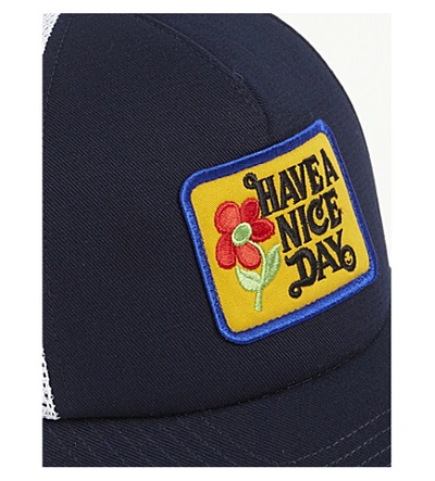 Sandro Nice Day Cotton Baseball Cap In Blue | ModeSens