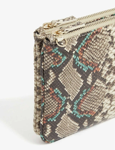 Sandro Addict Snake Print Leather Crossbody Bag In Multi Color | ModeSens