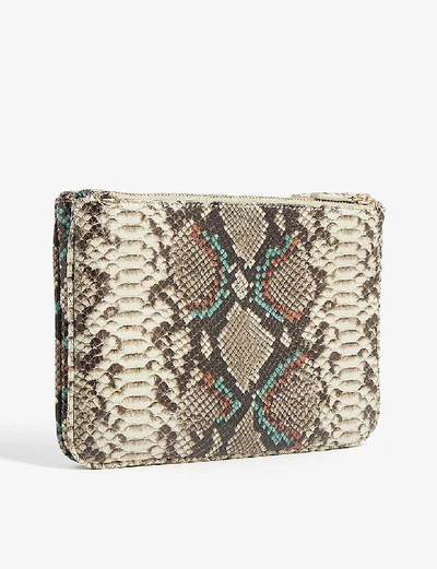 Sandro Addict Snake Print Leather Crossbody Bag In Multi Color | ModeSens