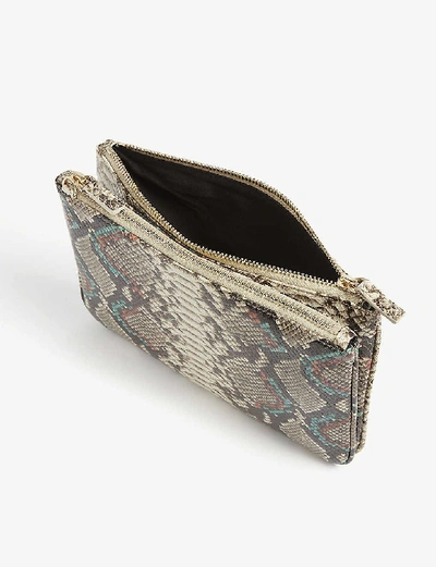 Sandro Addict Snake Print Leather Crossbody Bag In Multi Color | ModeSens