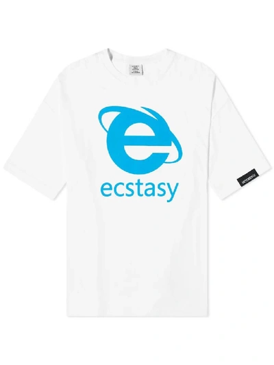 Vetements Ecstasy Logo T-shirt White | ModeSens