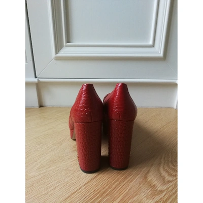 Pre-owned Sam Edelman Red Leather Heels | ModeSens