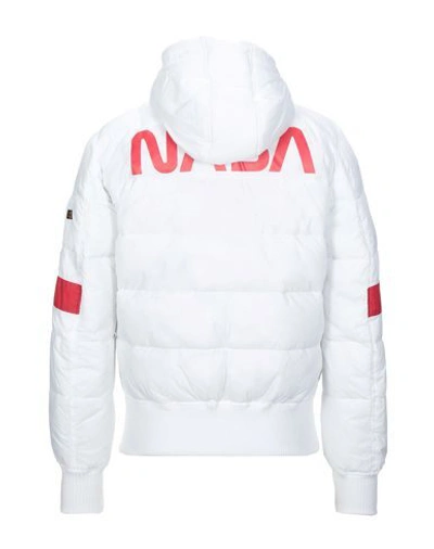Alpha Industries Nasa Puffer Jacket In White | ModeSens