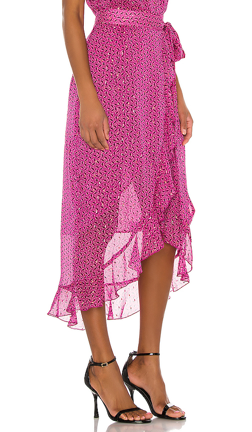 Sabina Musayev Nissa Skirt In Pink Print | ModeSens