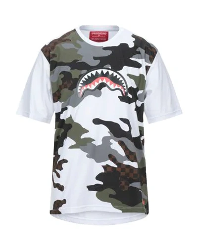 Sprayground T-shirt In White | ModeSens
