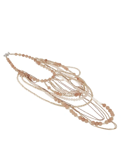 Fabiana Filippi Layered Beaded Necklace In Neutrals | ModeSens