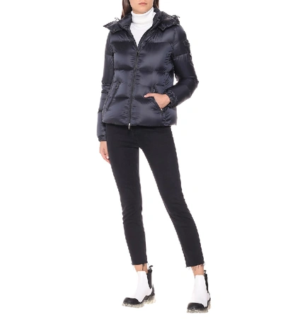 Moncler Fourmi Short Down Jacket In Blue | ModeSens