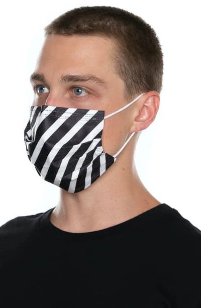 Medipop 5-pack Adult Disposable Wave Print Pleated Face Masks In Waves ...