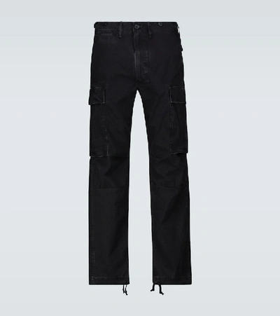 Rrl Cotton Cargo Pants In Black | ModeSens