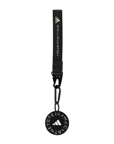 Adidas By Stella Mccartney Logo Loop Keyring In Black | ModeSens