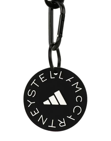Adidas By Stella Mccartney Logo Loop Keyring In Black | ModeSens