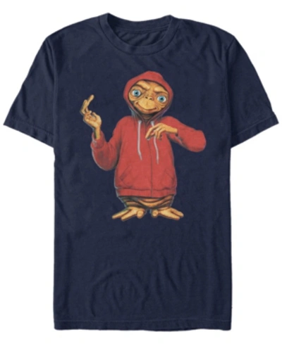 E.t. The Extra-terrestrial Men's Alien In A Hoodie Short Sleeve T-shirt ...