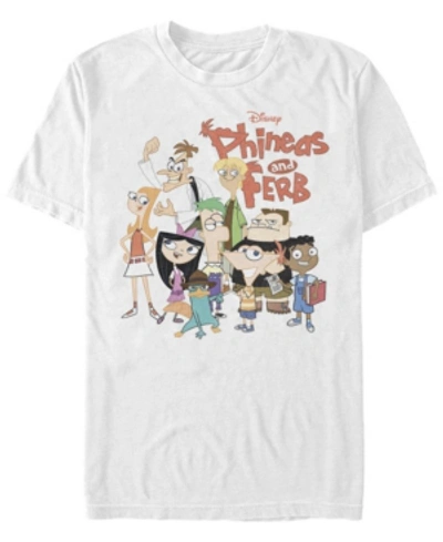 Fifth Sun Men's Phineas And Ferb The Group Short Sleeve T-shirt In ...