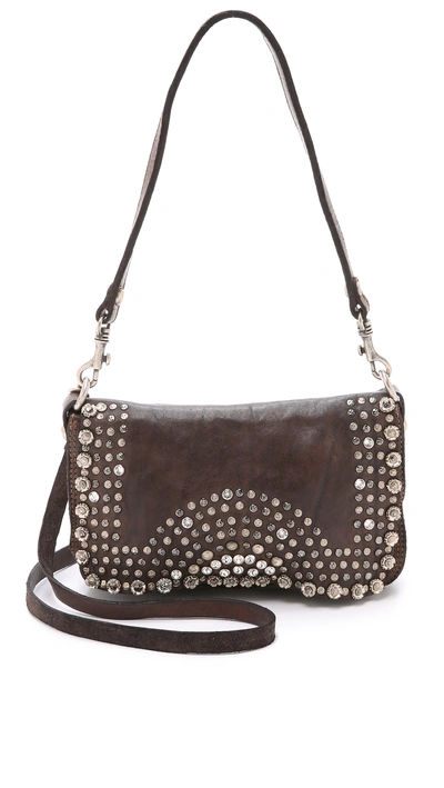 Campomaggi Studded Cross Body Bag In Grigio | ModeSens