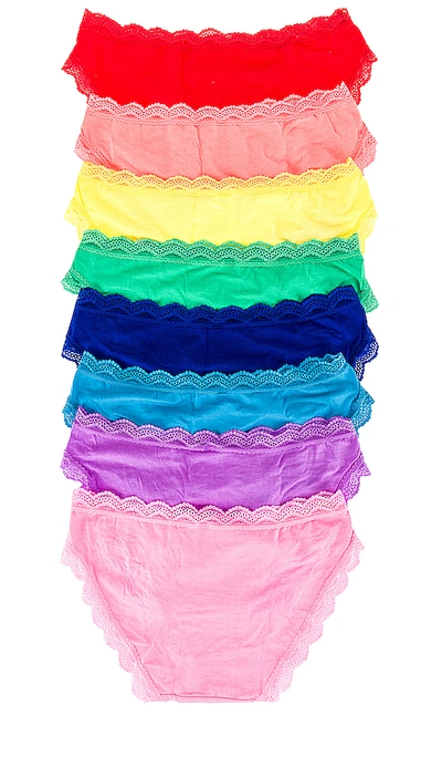 Stripe & Stare 7-piece Days Of The Week Knickers Box Set In Neutral ...