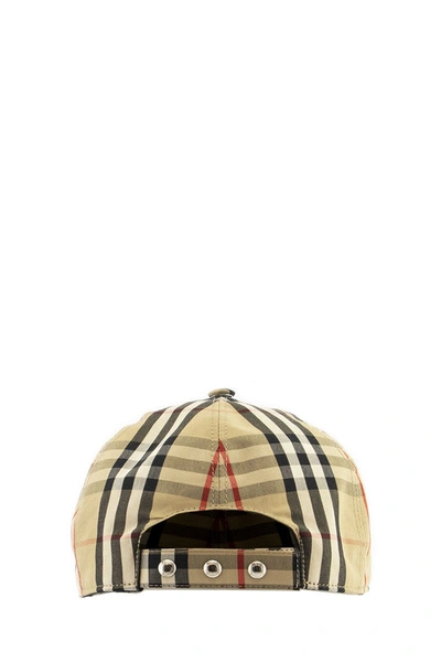 Burberry Monogram Motif Vintage Check Baseball Cap In Archive Beige | ModeSens