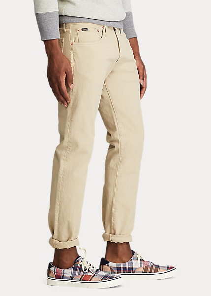 Ralph Lauren Varick Slim Straight Jean In Hudson Light Khaki | ModeSens