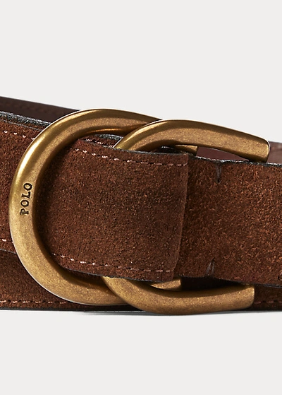 Polo Ralph Lauren Suede D-ring Belt In Brown | ModeSens