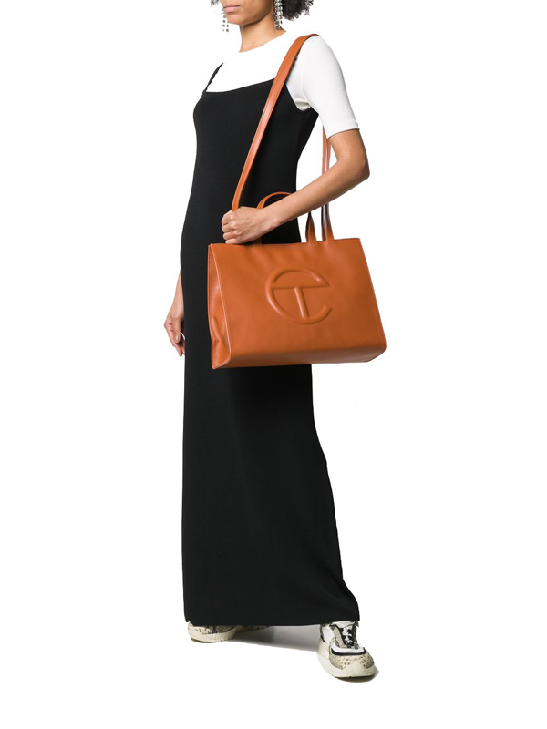 Telfar Women's Brown Polyurethane Handbag | ModeSens