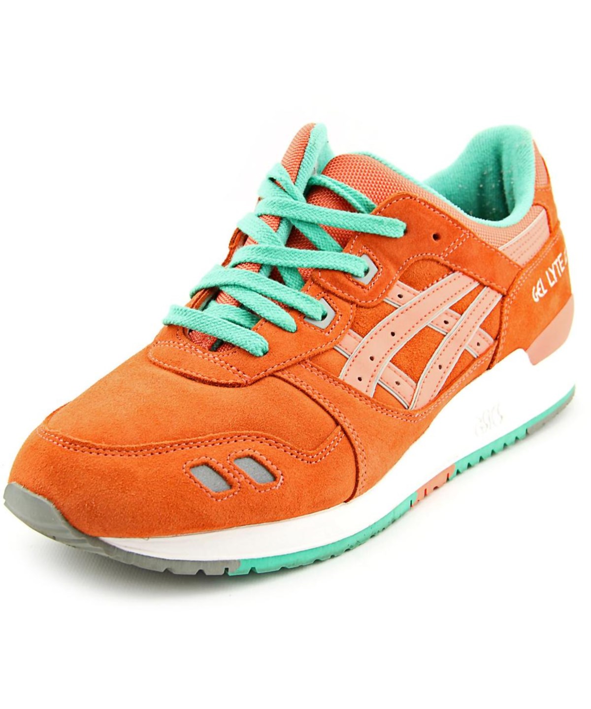 Asics Gel-lyte Iii Men Round Toe Suede Orange Running Shoe | ModeSens