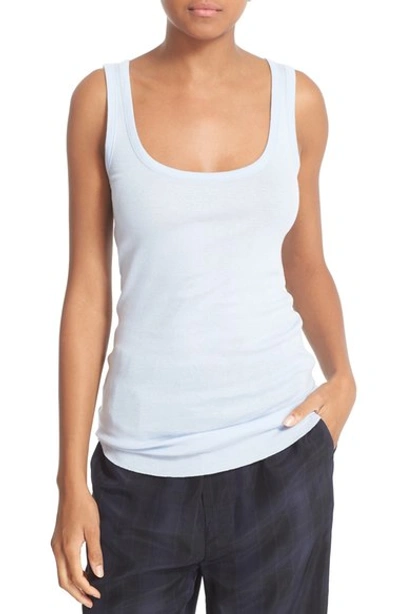 Vince Scoop Neck Pima Cotton Layering Tank | ModeSens