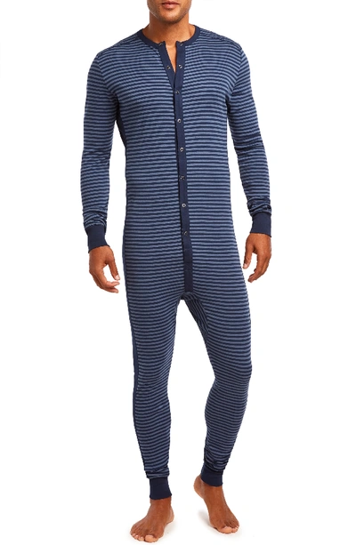 2(x)ist Long John Onesie Union Suit In Varsity Navy/ Vintage Indigo ...