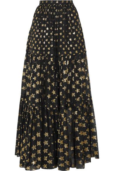 Temperley London Peggy Metallic Fil CoupÉ Maxi Skirt | ModeSens