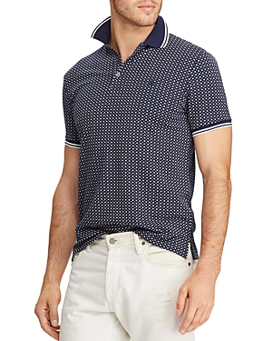 Polo Ralph Lauren Mesh Custom Slim Fit Polo Shirt In French Navy | ModeSens