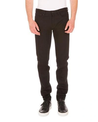 Givenchy Rico Slim-fit Jeans W/star Patches, Black | ModeSens